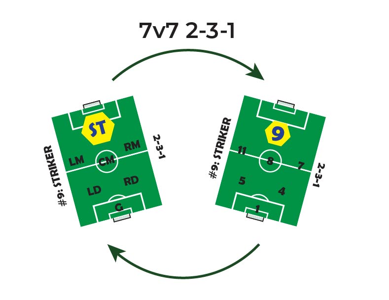 Soccer 7v7 - 231 Formation – Stumbling G.O.A.T.